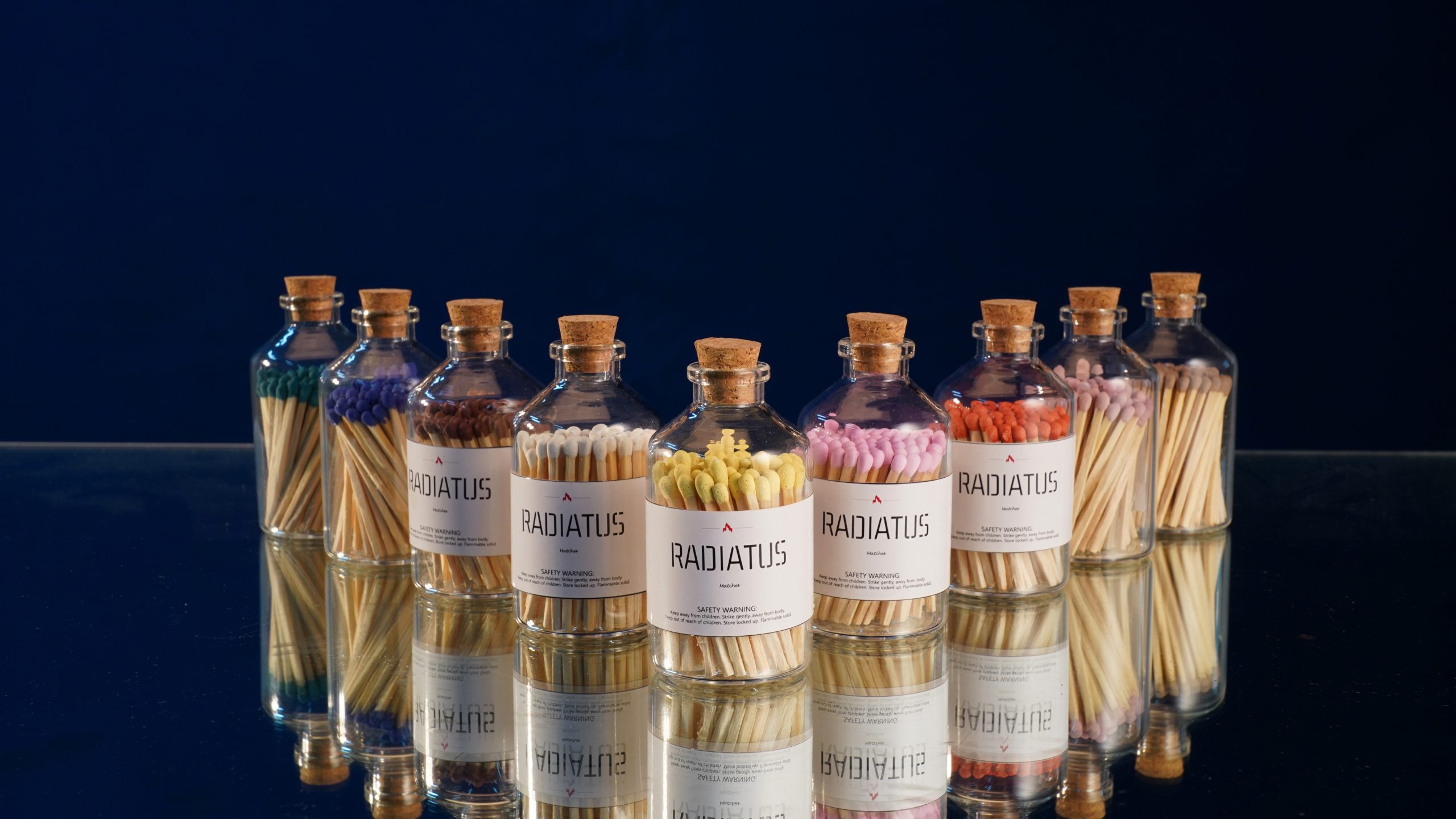 glass matchstick jars apothecary matches #5 – Logos Match Inc